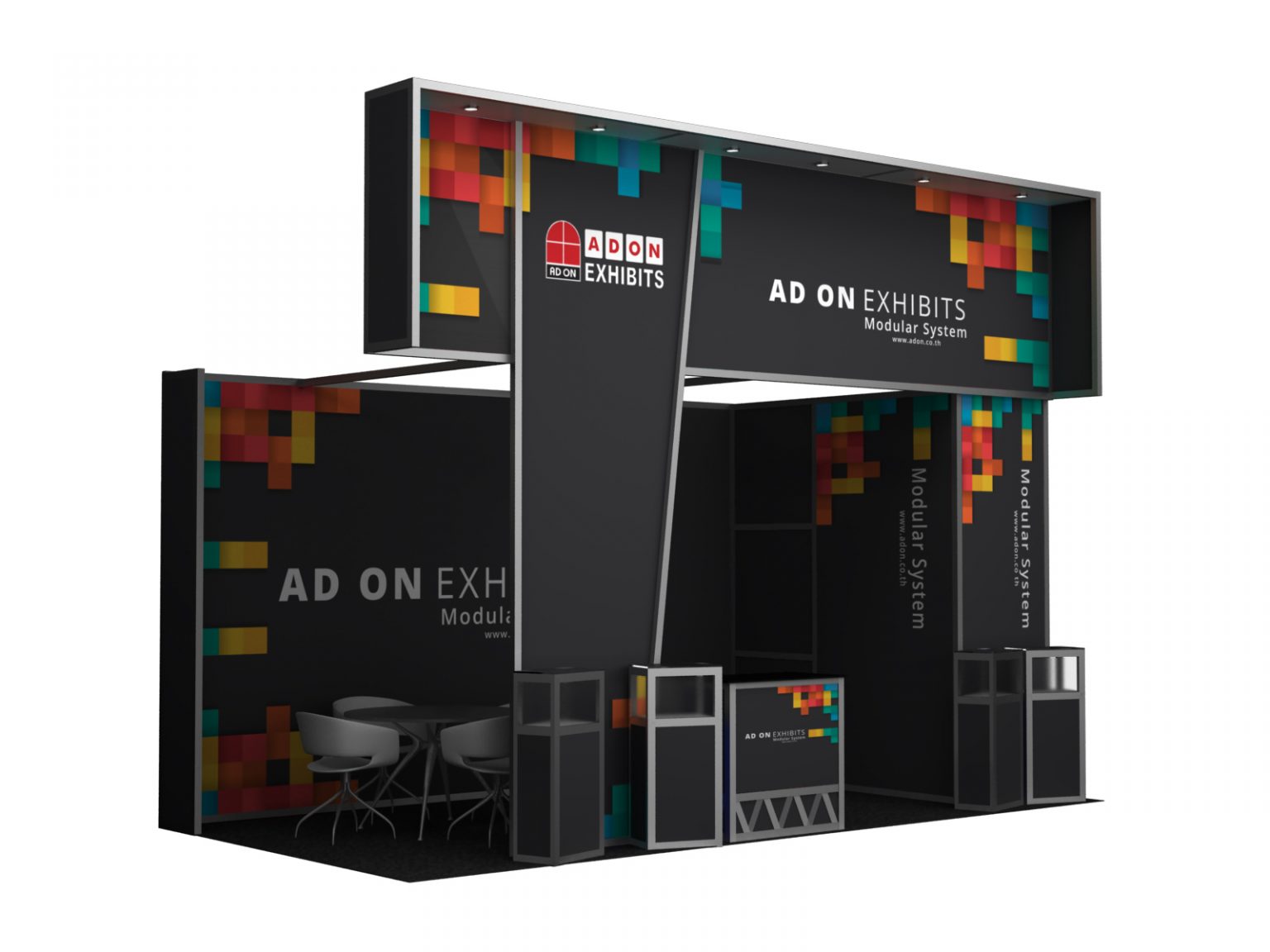 Maxima Booth System SET 02 | บูธผ้าโมดูลาร์